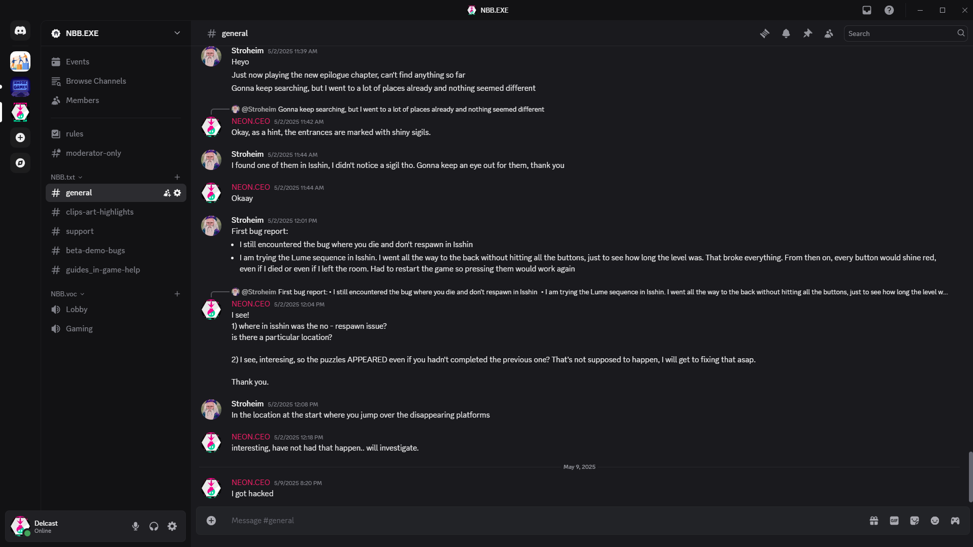 We got HACKED on Discord. Beware indie devs. - Raptus Games